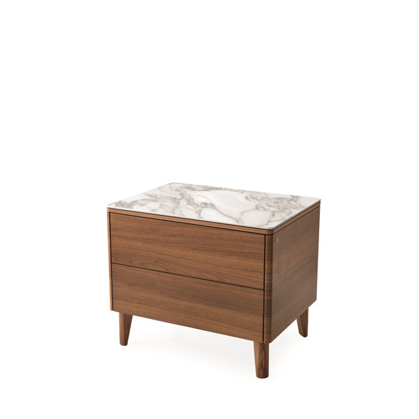 Calligaris Boston Nightstand with 2 Drawers - Wayfair Canada