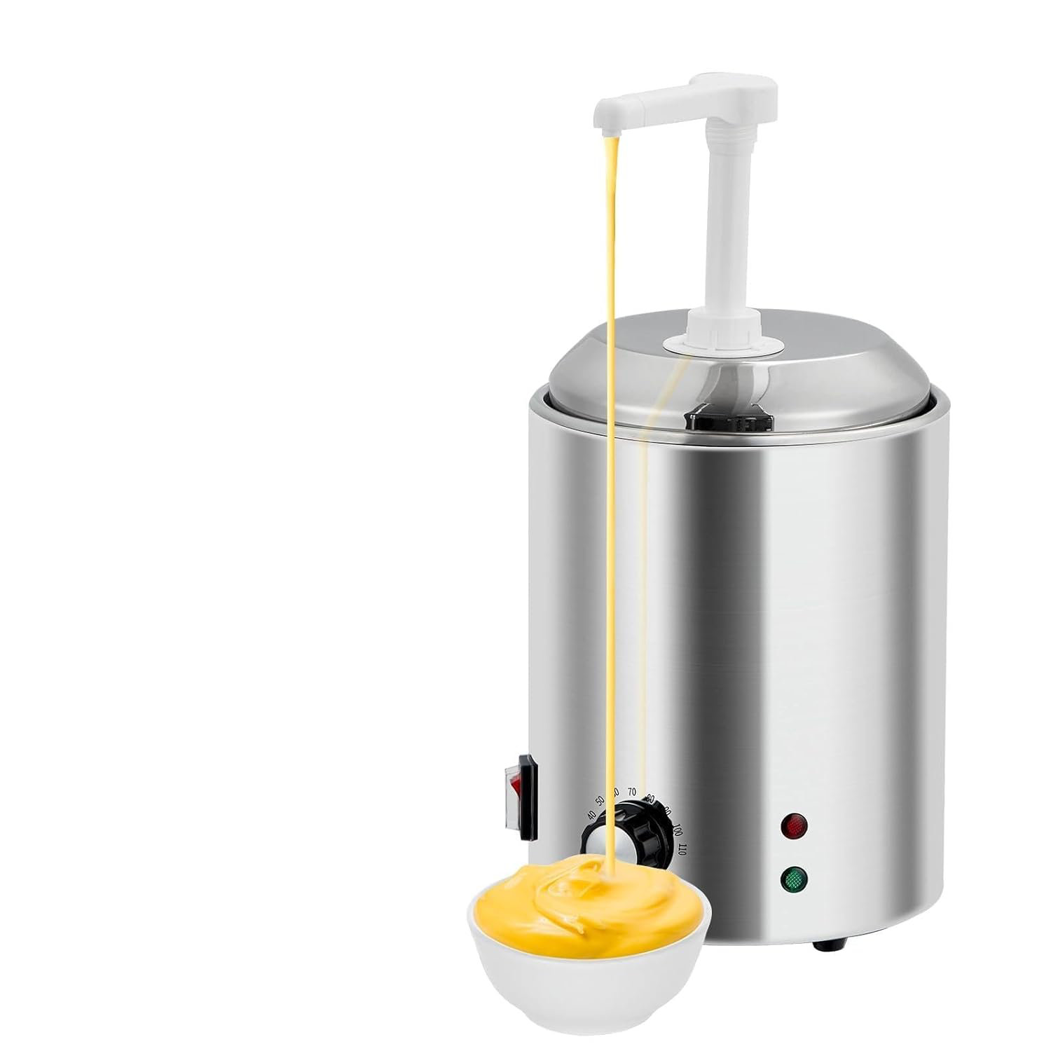 gaomon 2.3Qt Nacho Cheese Dispenser Warmer With Pump, Commercial Nacho ...