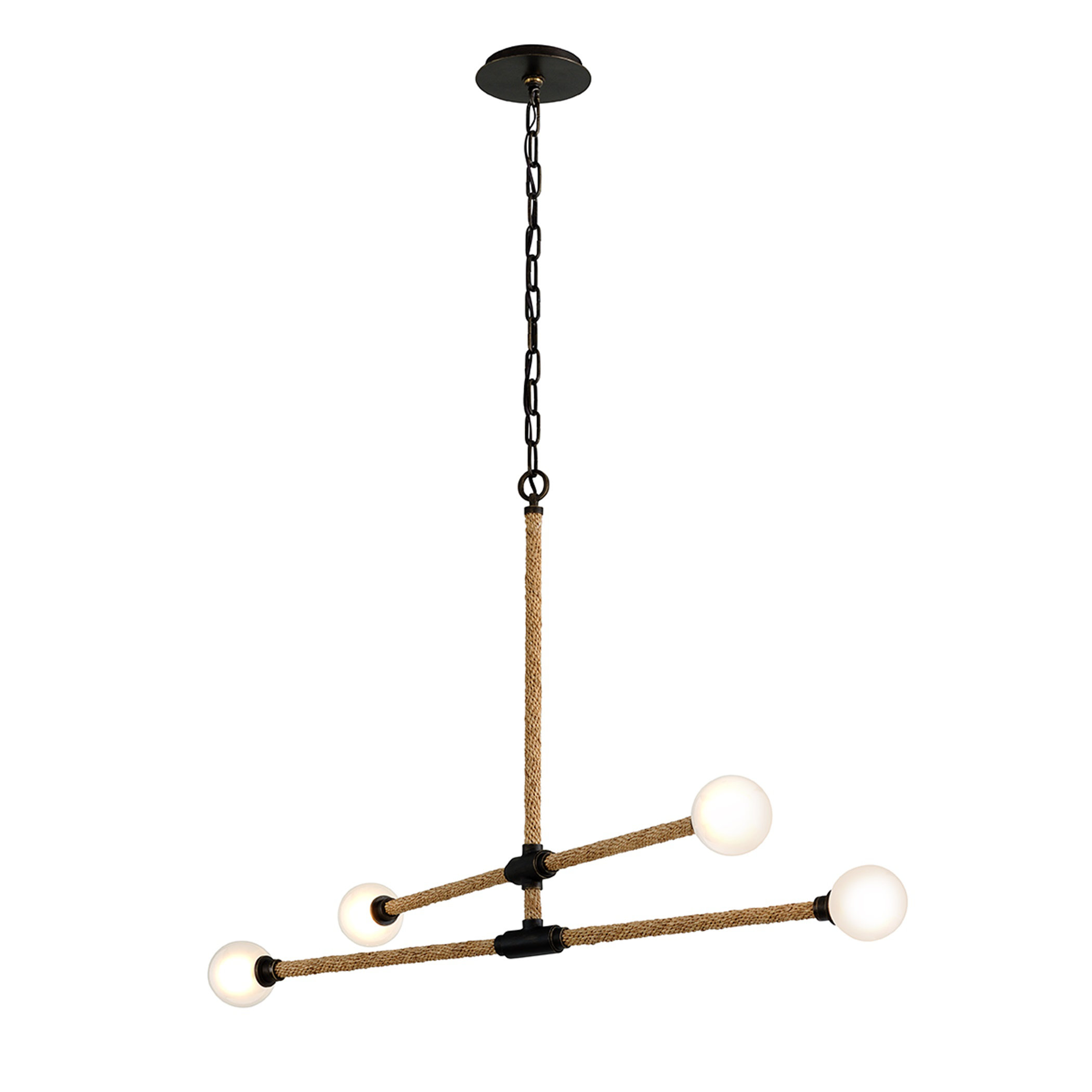 Troy Lighting 4 - Light Sputnik Modern Linear Chandelier | Wayfair