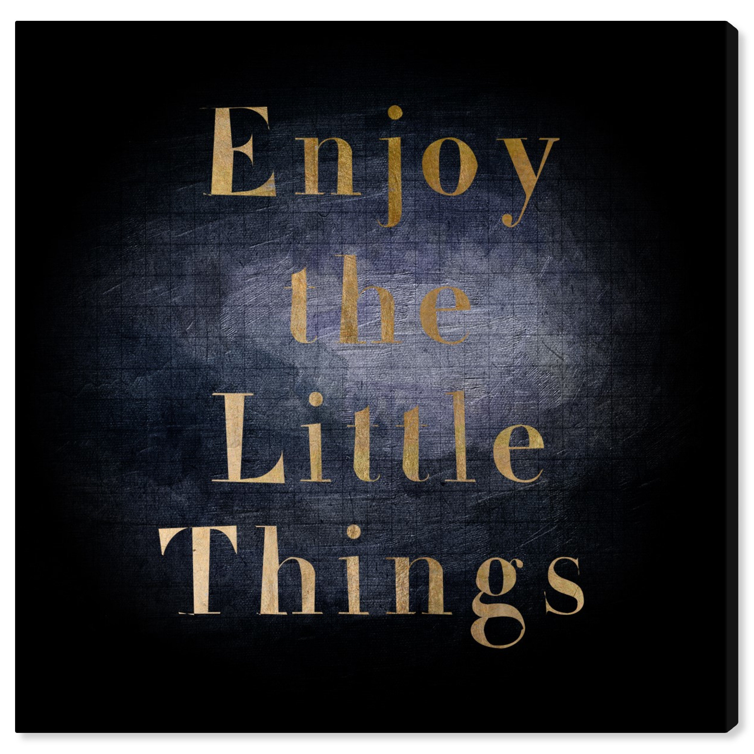 Oliver Gal Prints All Small Things, Enjoy Little Things Modern Black ...