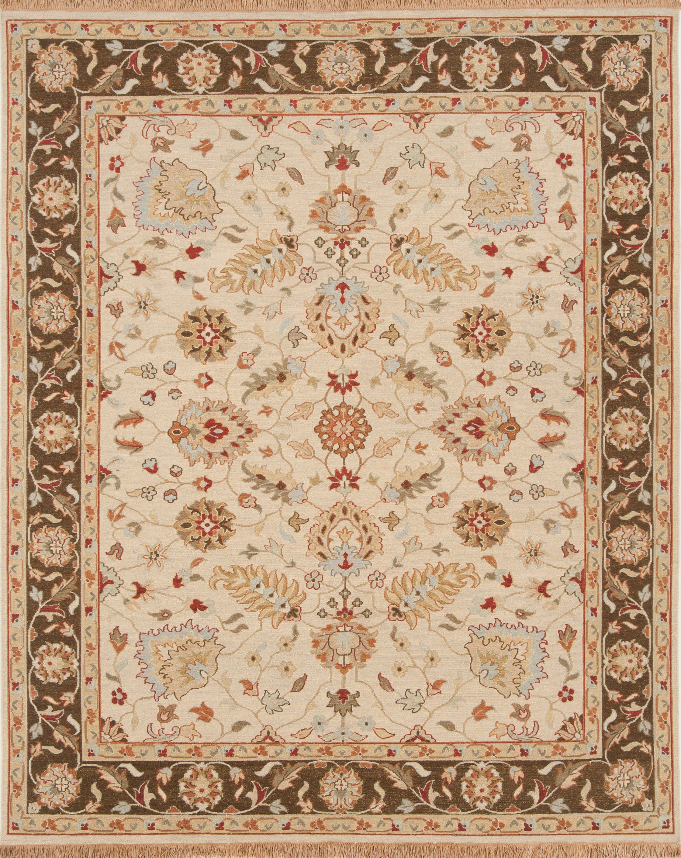 Canora Grey Kulikowski Soumak Handmade Flatweave Wool Beige/Brown Rug ...