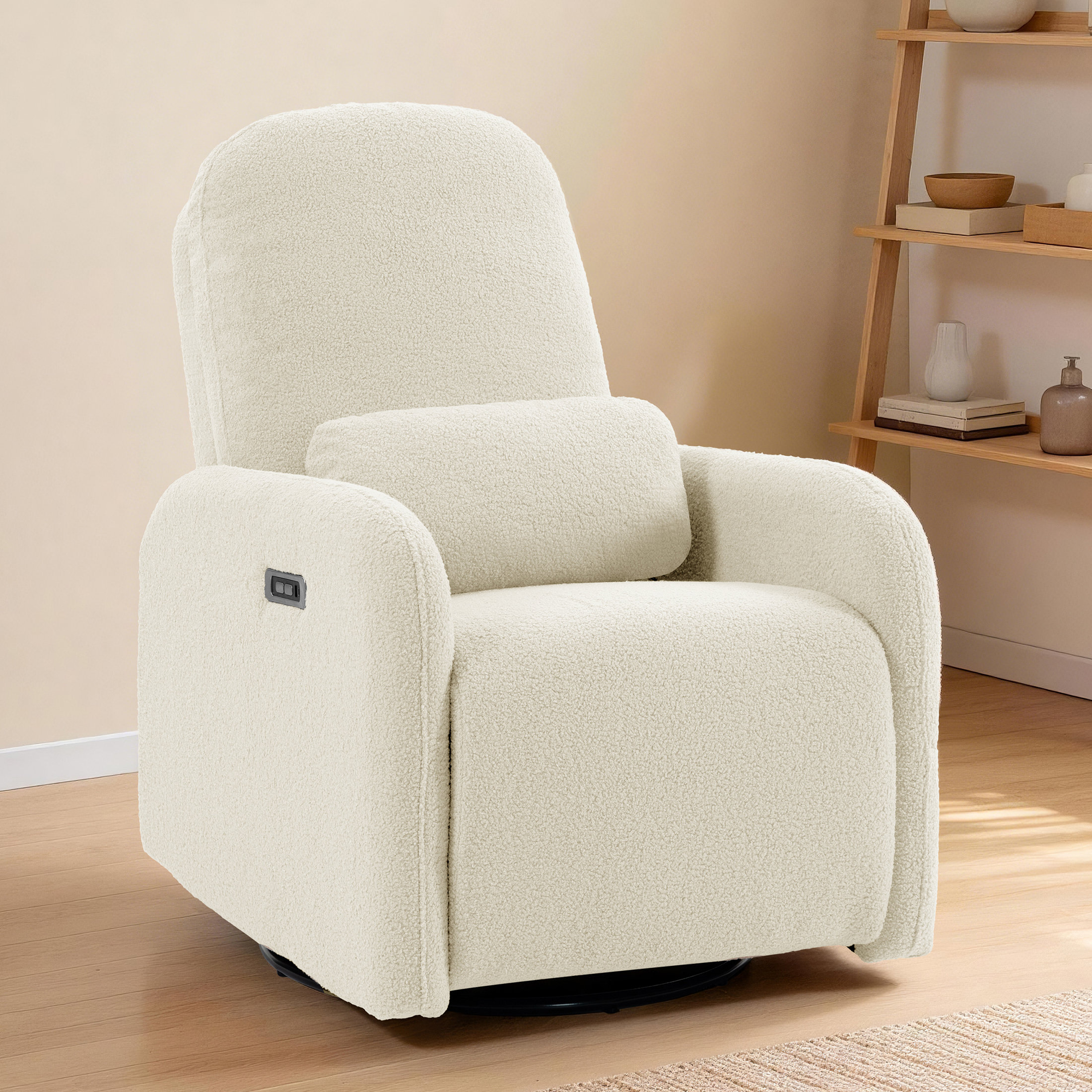 Ebern Designs Swivel Rocker Ladies Power Recliner for Small Spaces USB ...