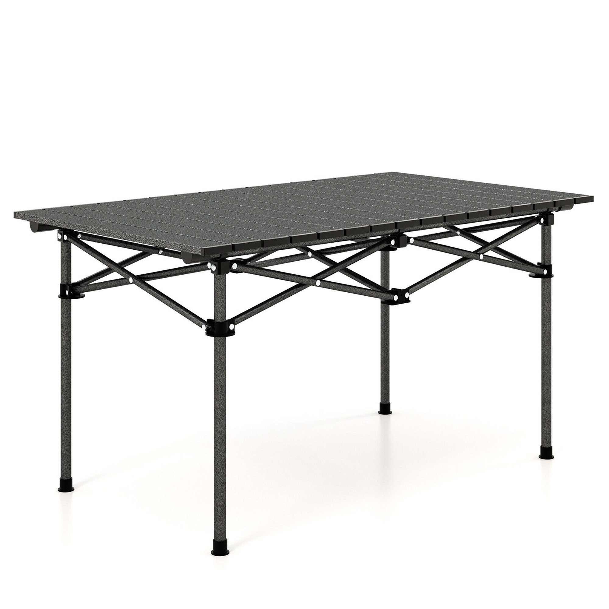 Arlmont & Co. Nowah Rectangular 22'' L x 38'' W Outdoor Camping Table ...