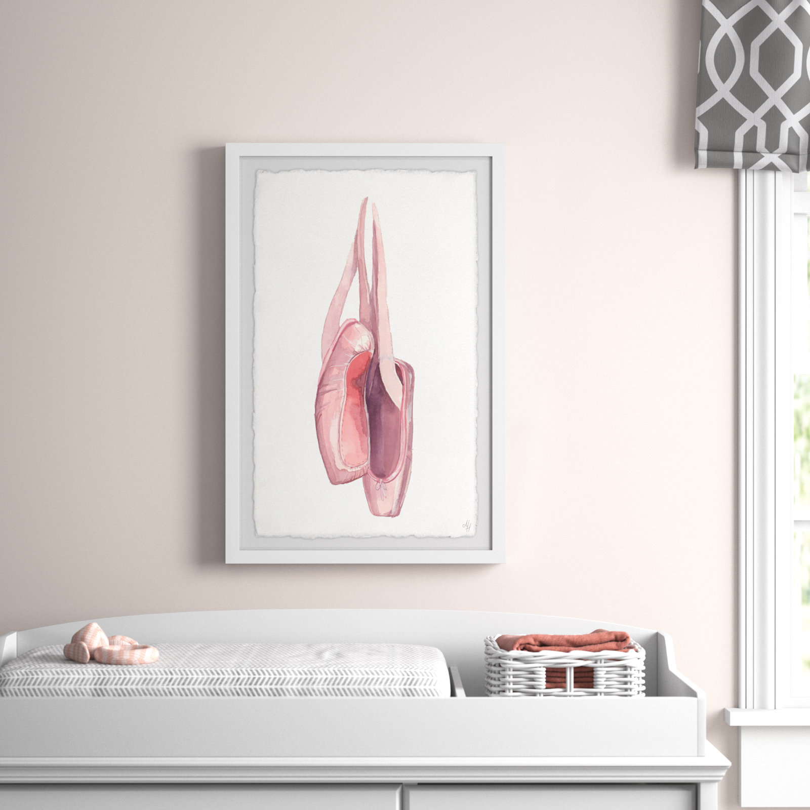 Viv + Rae™ Lembo Selectman Ballet Shoes Framed Print | Wayfair