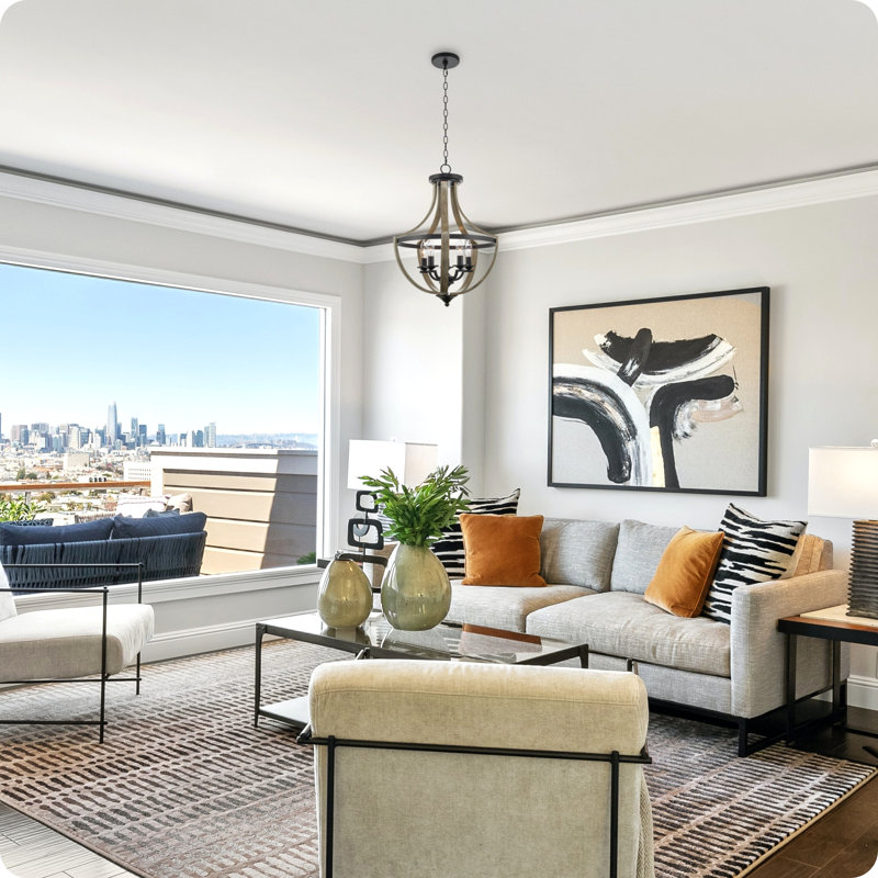 Gracie Oaks Shontee 5 - Light Geometric Pendant | Wayfair