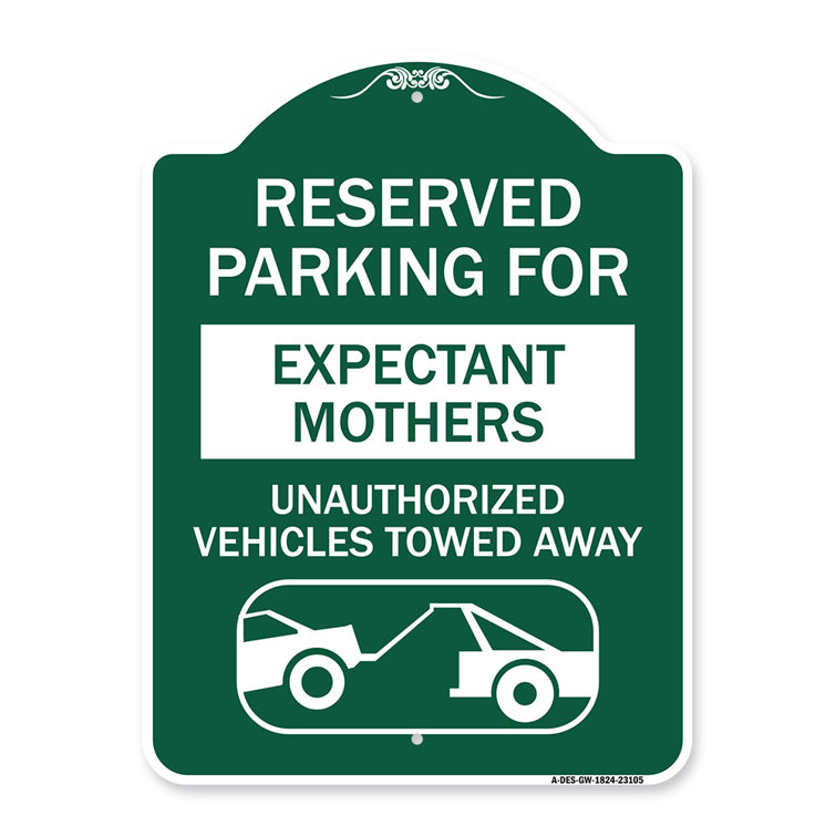 Signmission Designer Series Sign - Reserved Parking For Expectant ...