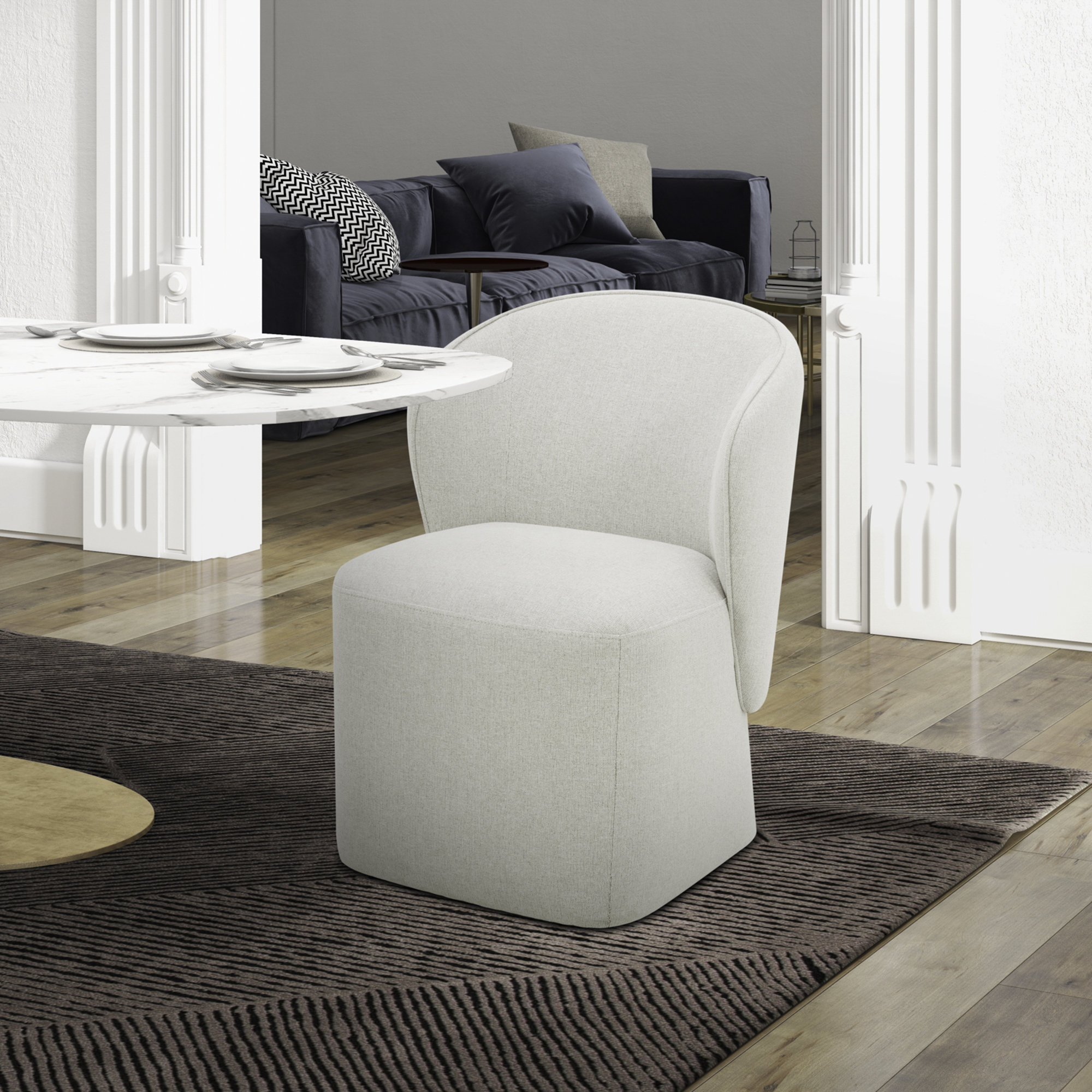 Brayden Studio Jamely Accent Dining Chair W/ Casters - Wayfair Canada