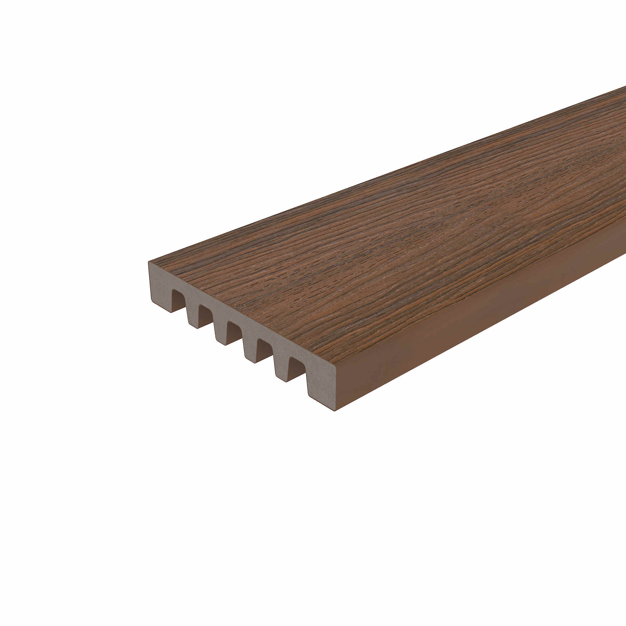 NewTechWood Monarch Series 0.98 in. x 5.5 in. x 1 ft. Emperor Leather ...
