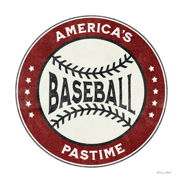 Trinx " Baseball - America's Pastime " by Susan Ball - Wayfair Canada