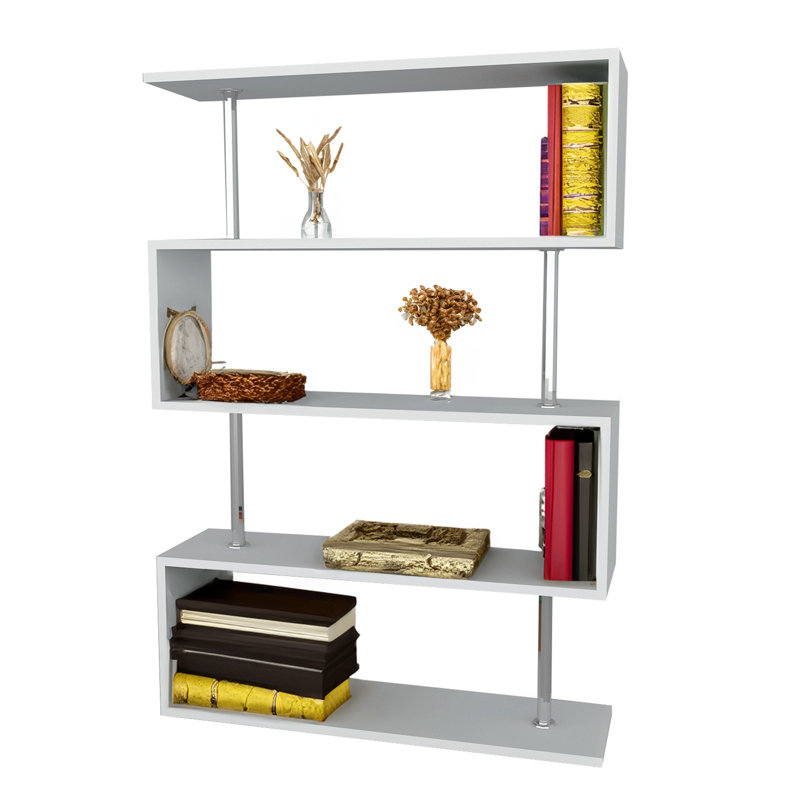 Ivy Bronx Lasondra Geometric Bookcase | Wayfair