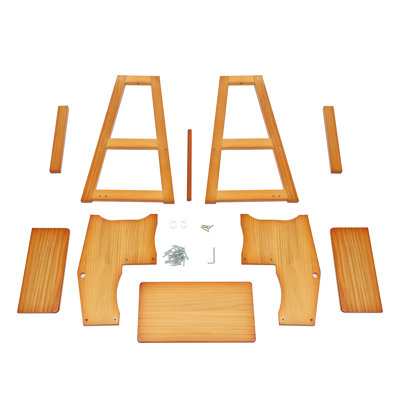 WFX Utility™ 3 - Step Wood Folding Step Stool | Wayfair