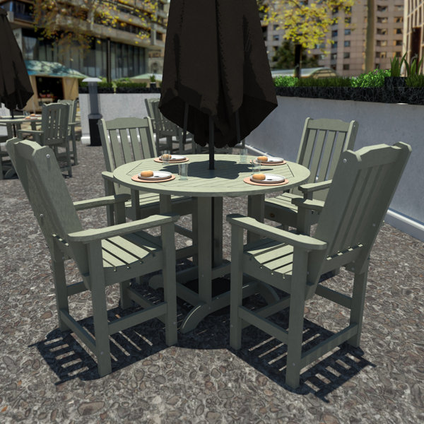 Highland Dunes Springville 5Pc Round Counter Dining Set - Wayfair Canada