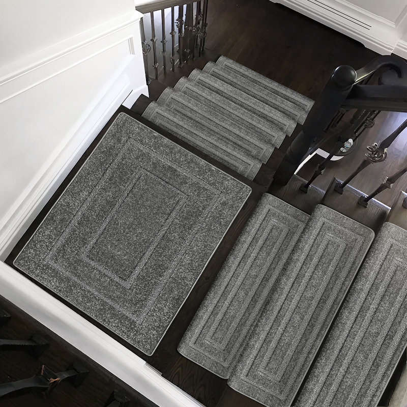 Latitude Run® Ravleen Stair Tread 14pcs With 1pcs Match Landing Mat ...