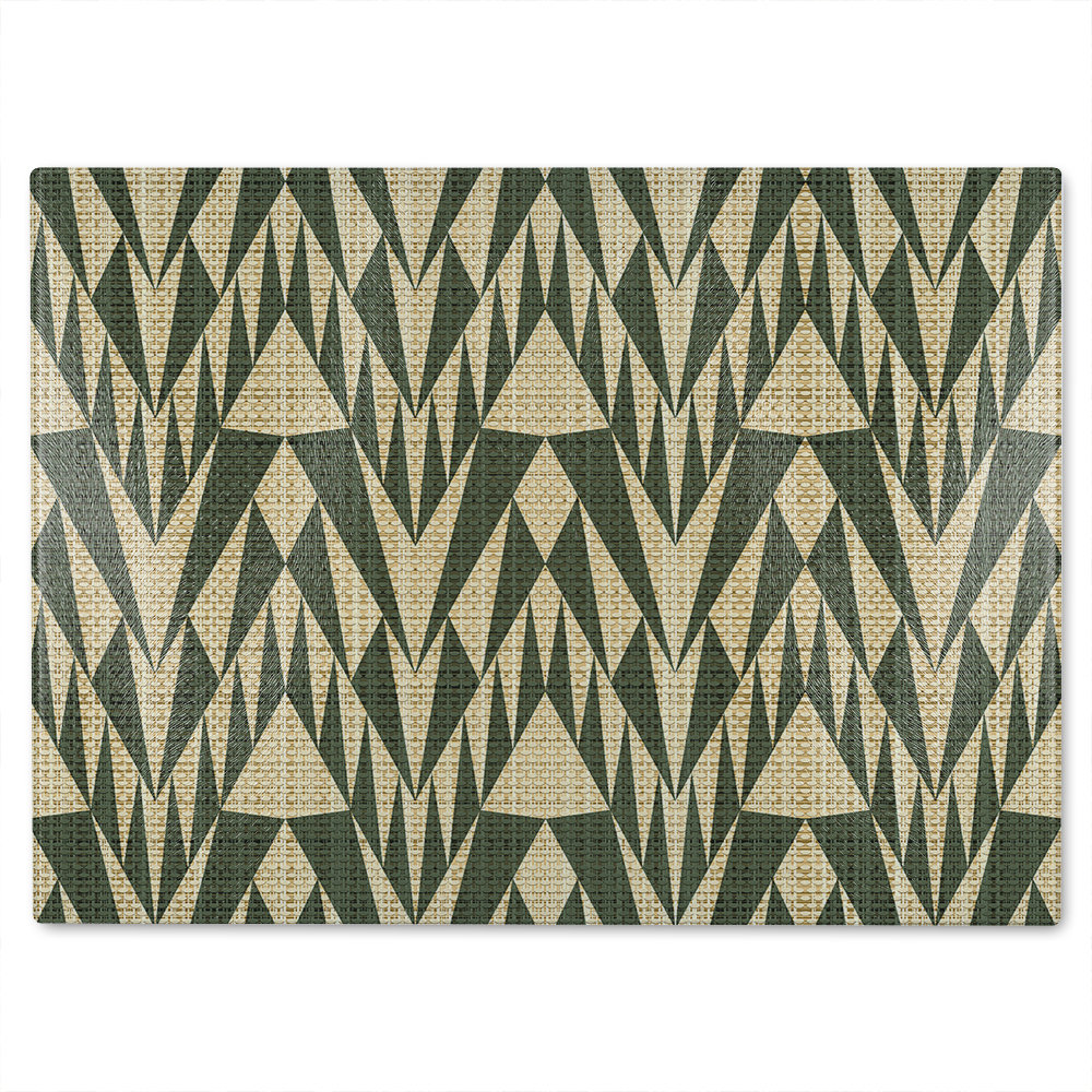 Andrew Lee Geo Pattern Glass Chopping Board | Wayfair.co.uk