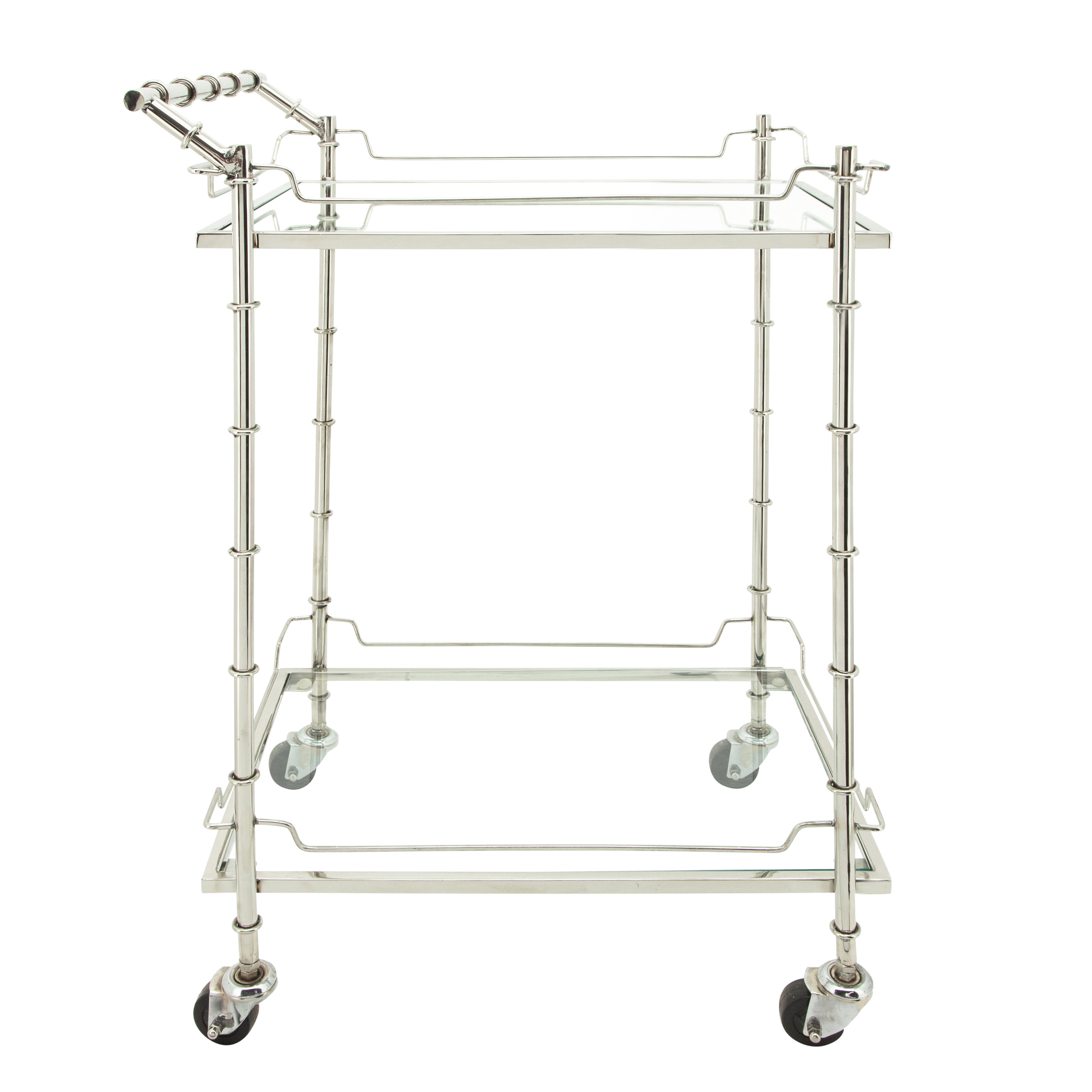 Orren Ellis Two Tier 30"H Rolling Bar Cart, Rectangle - Wayfair Canada