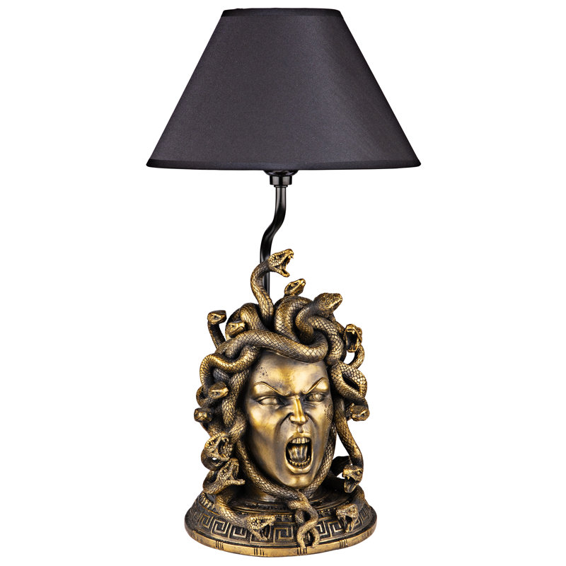 Design Toscano Medusa 18" Bronze Table Lamp | Wayfair