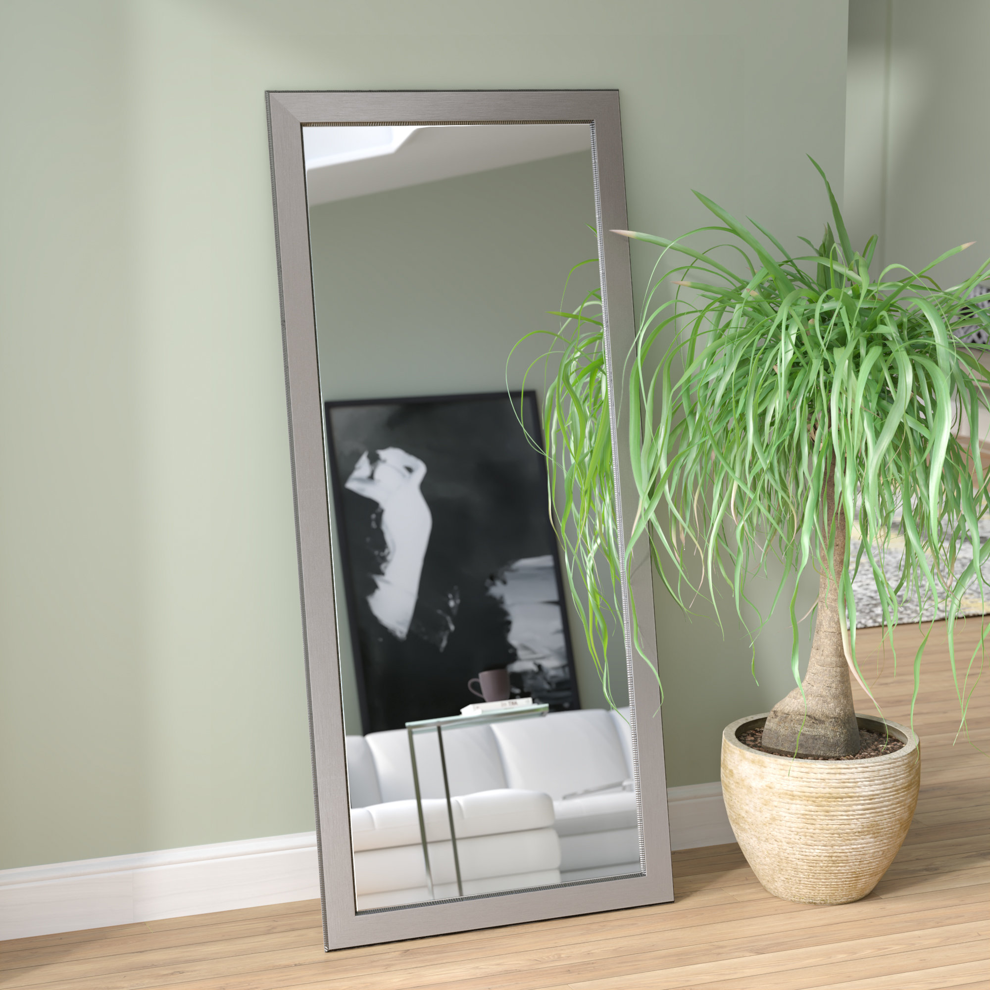 Ivy Bronx Hylan Euro Modern & Contemporary Full Length Mirror & Reviews ...