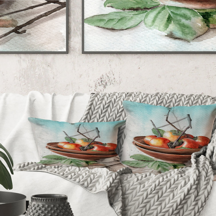 Bless international Coussin Clay en argile jaune persimmon - Farmhouse ...