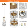 Williston Forge 1-Light Adjustable Height Hanging Pendant Light with ...