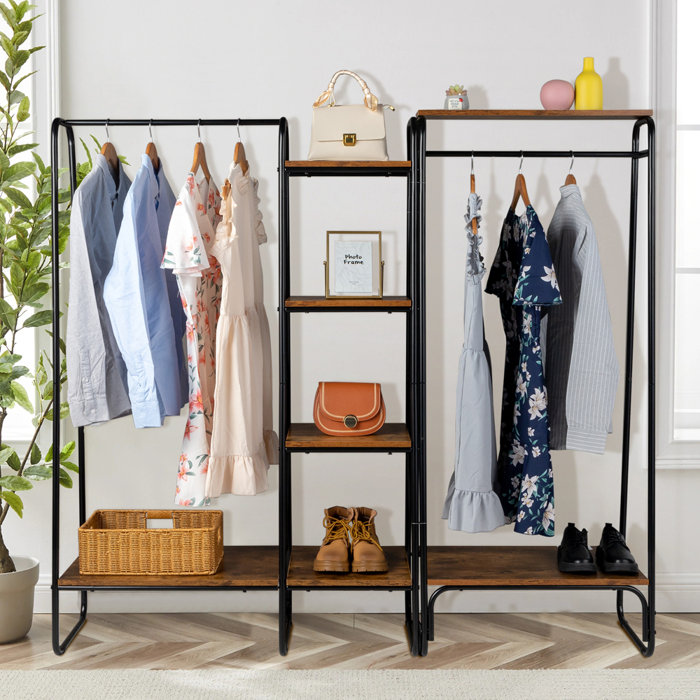 Rebrilliant Maikki 39.3701'' Clothing Rack & Reviews | Wayfair