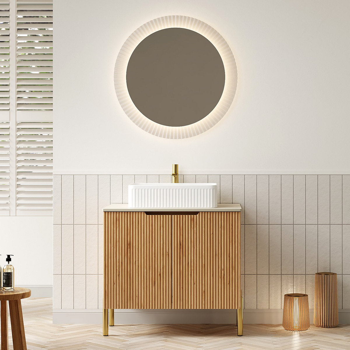 George Oliver Meuble-lavabo de salle de bain 30 po avec lavabo, meuble ...
