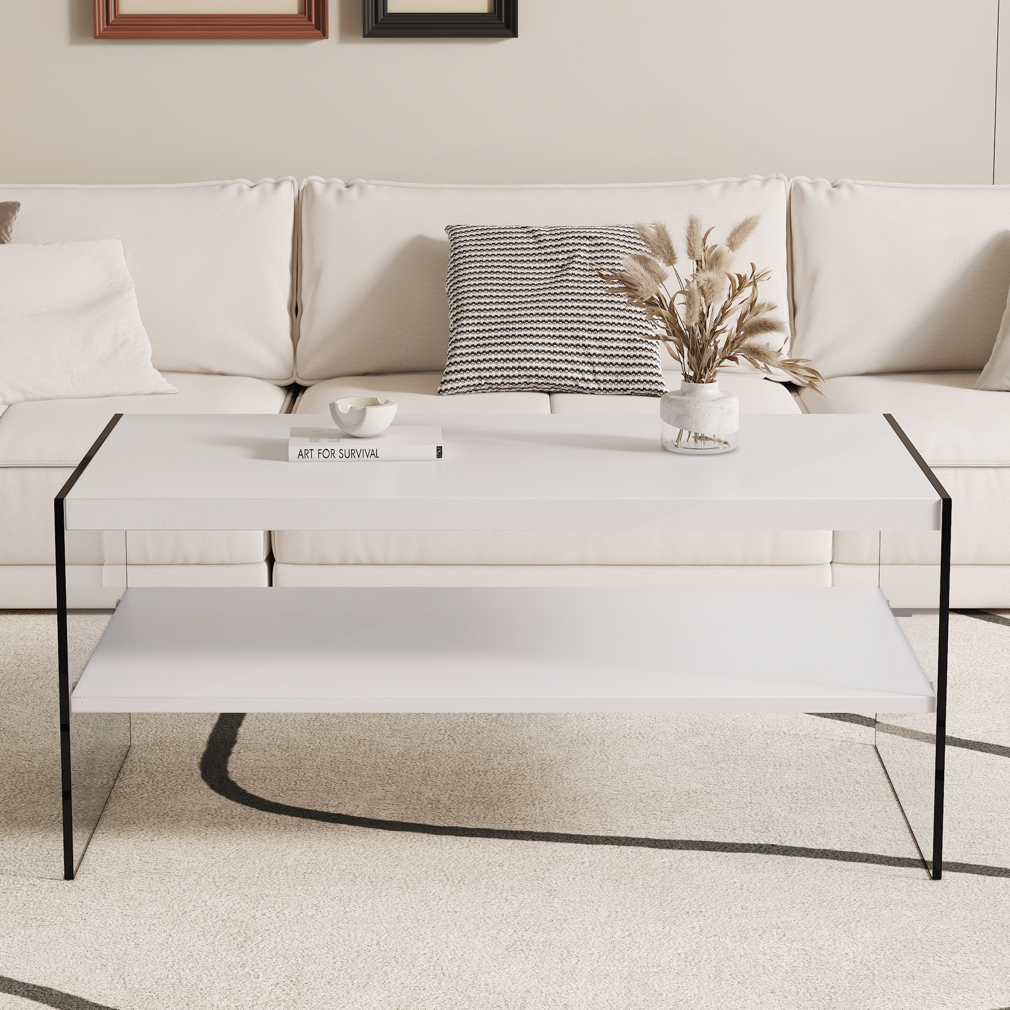Wrought Studio™ Double Layered Rectangular Coffee Table With ...