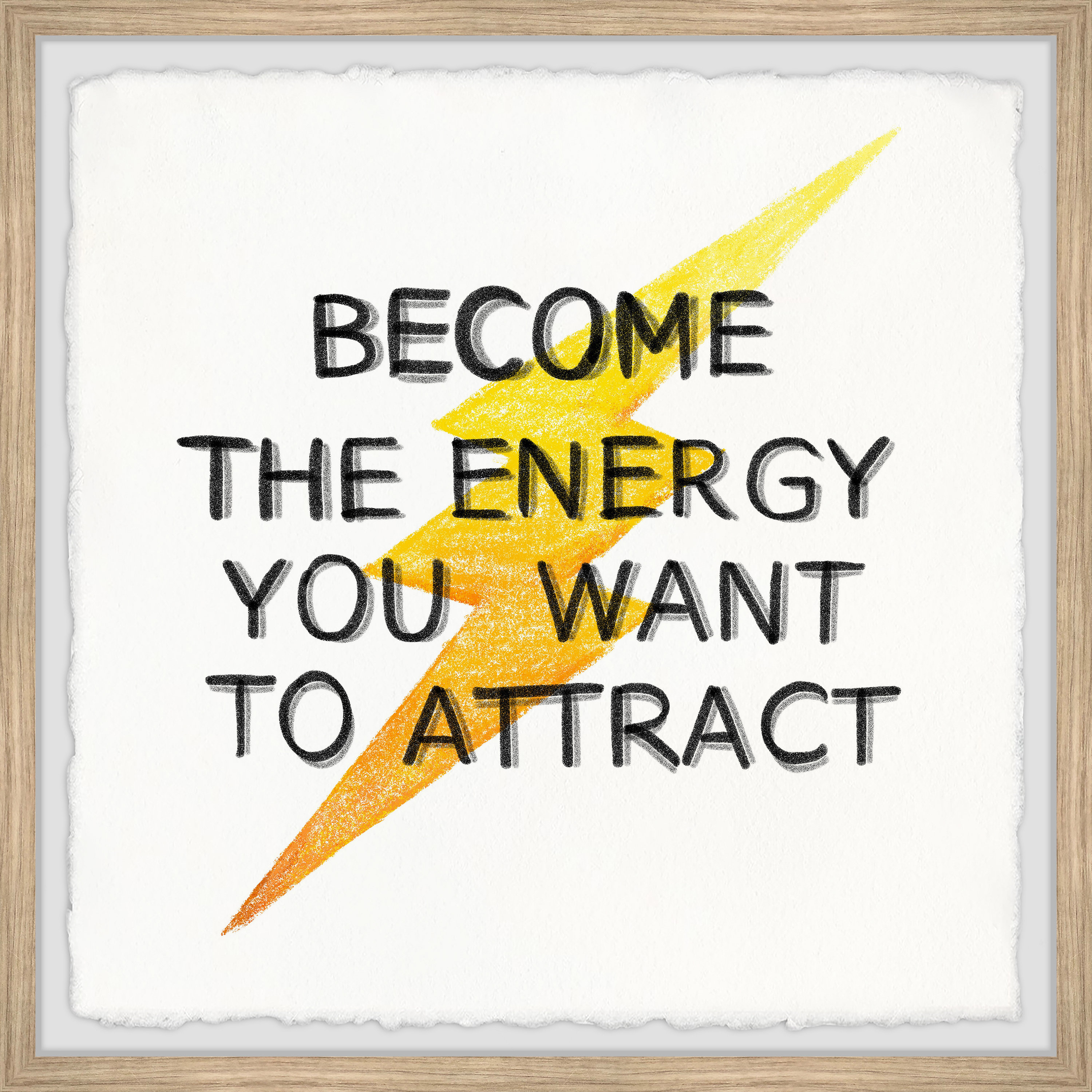 East Urban Home Become the Energy IV by Marmont Hill - Picture Frame ...