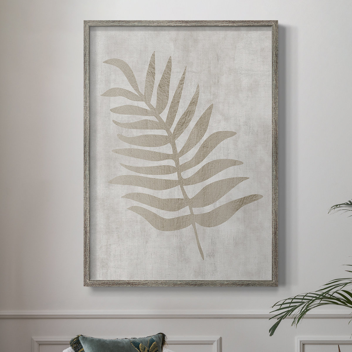 Bayou Breeze Peaceful Palm II Framed Print - Solid Wood 48329 - Wayfair ...