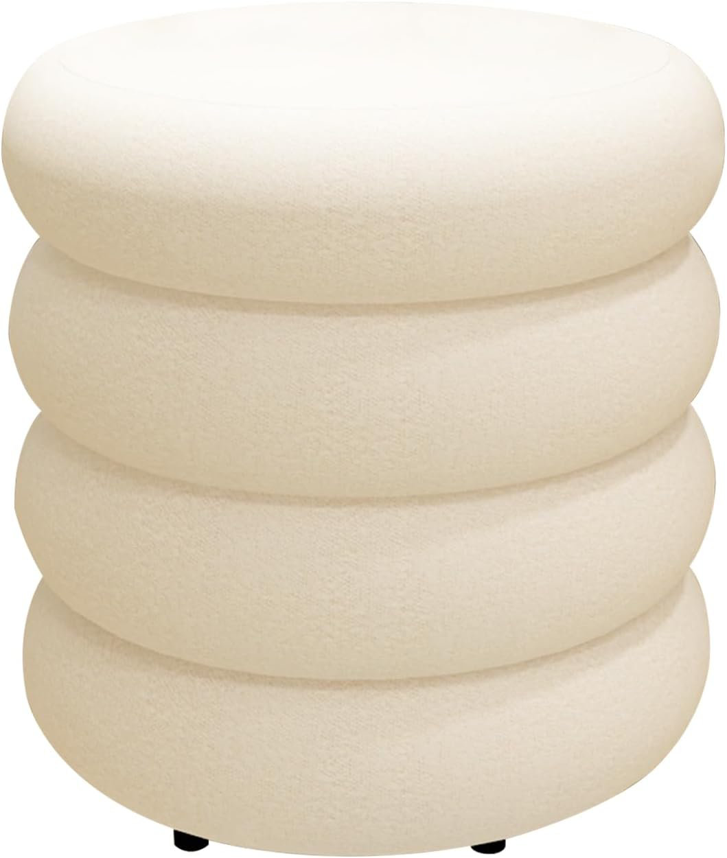 Wrought Studio™ 20.1'' Round Storage Ottoman, Round Foot Rest Stool ...