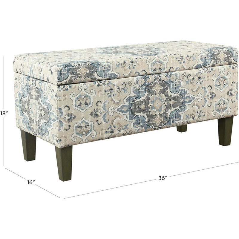 Bungalow Rose Ottomon Upholstered Rectangular Storage Ottoman Bench ...