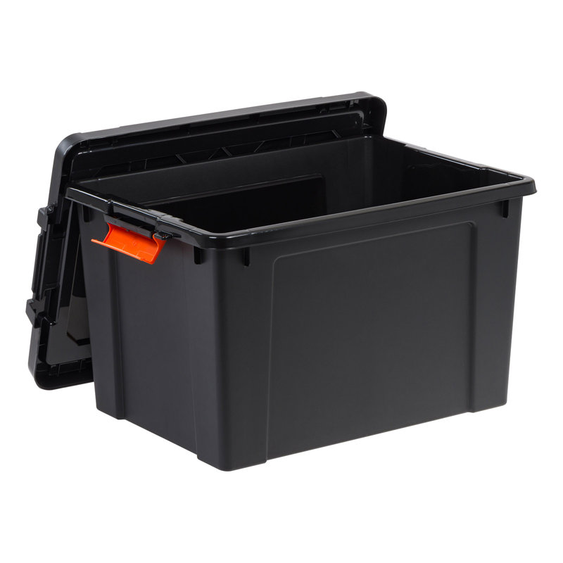 IRIS USA, Inc. 76 Qt./19 Gal. Heavy-duty Stackable Storage Tote ...