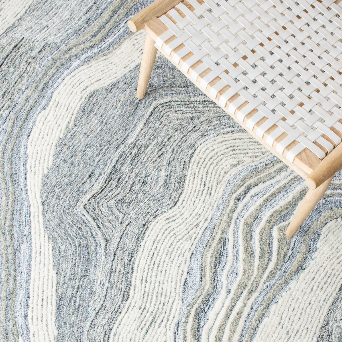 Ivy Bronx Kring Hand Tufted New Zealand Wool Abstract Rug & Reviews ...