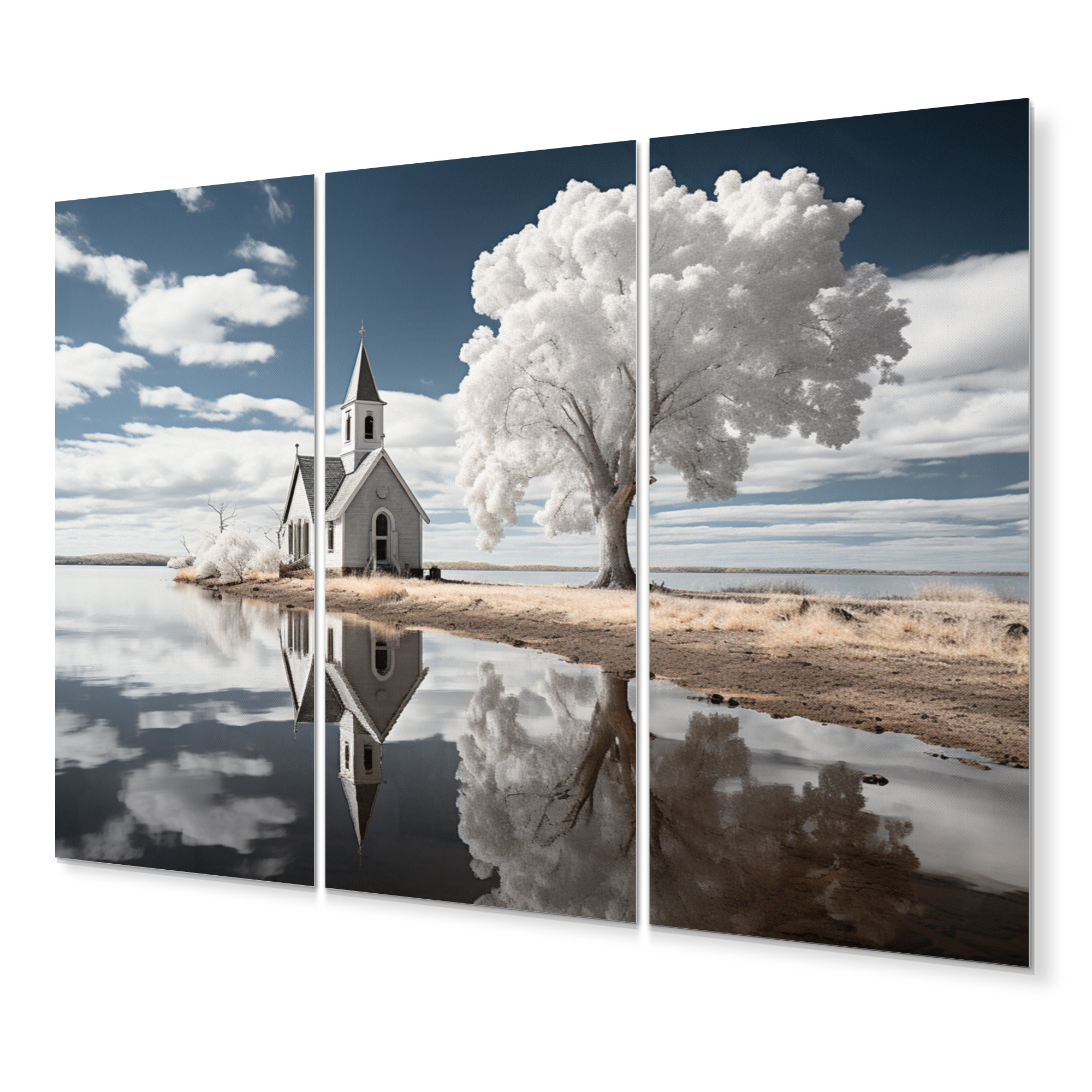 Design Art Landscape Church Sacred Reflections II - Spiritual Metal ...