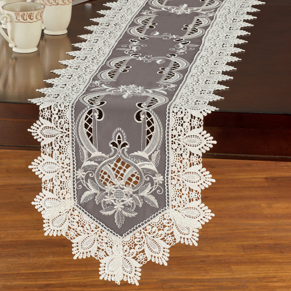 Ophelia & Co. Reger Rectangle No Pattern Polyester Table Topper | Wayfair