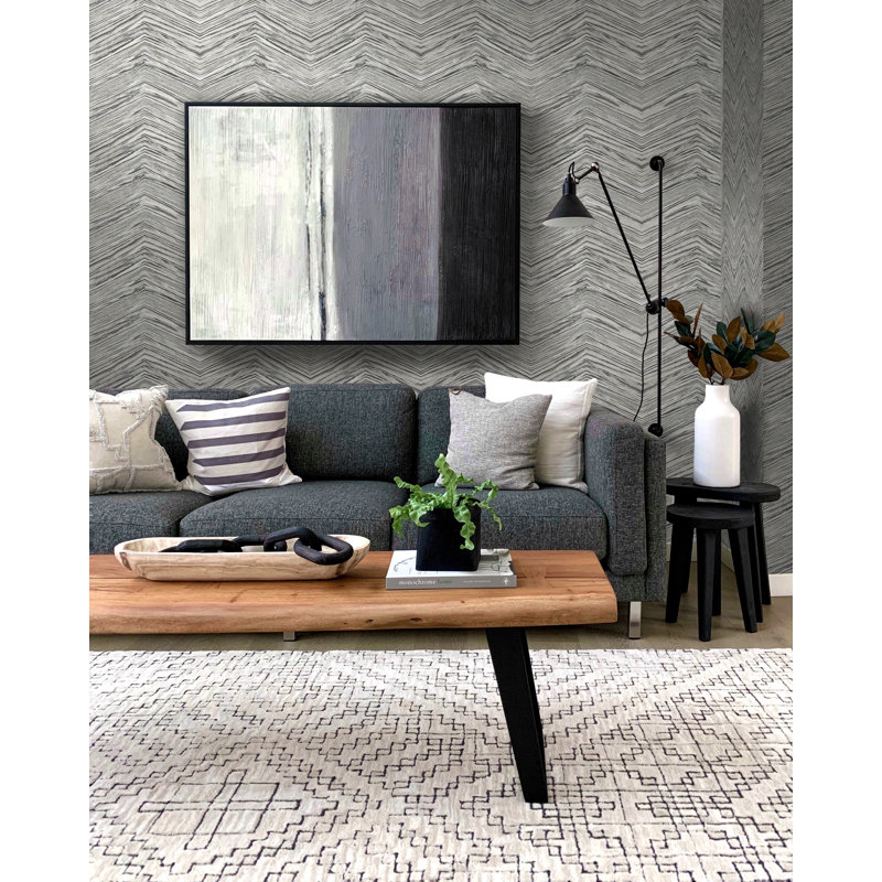 Latitude Run® Wood Chevron Peel & Stick Chevron Roll & Reviews | Wayfair