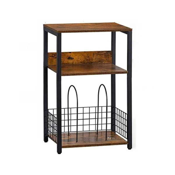 17 Stories Industrial Retro Coffee Table, Bedside Table, Storage Rack ...