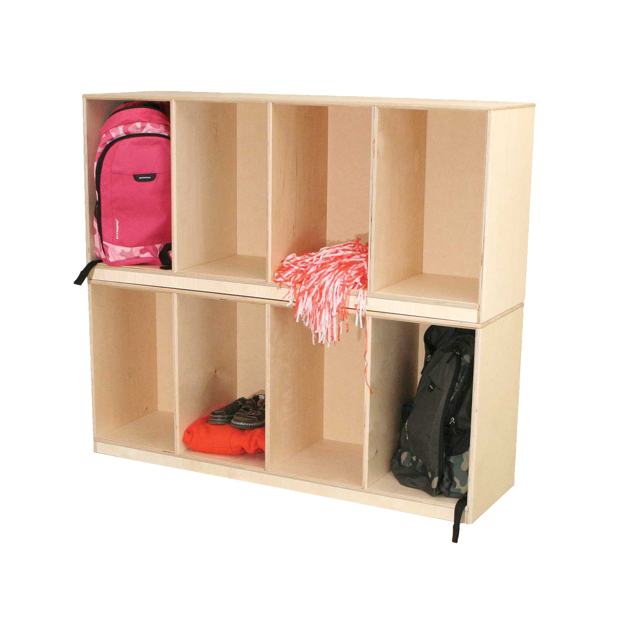 Wood Designs Open Stack Locker - Two Unit | Wayfair