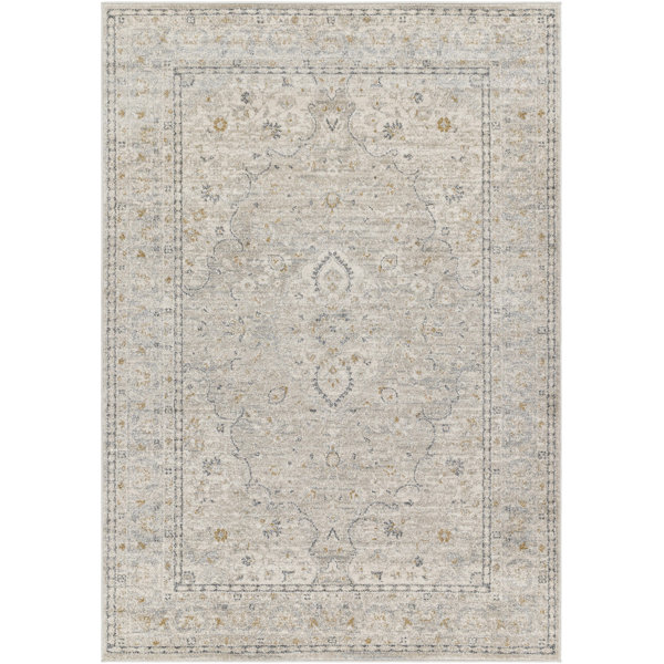Bungalow Rose Zamirah Rectangle Oriental Machine Woven Polypropylene ...