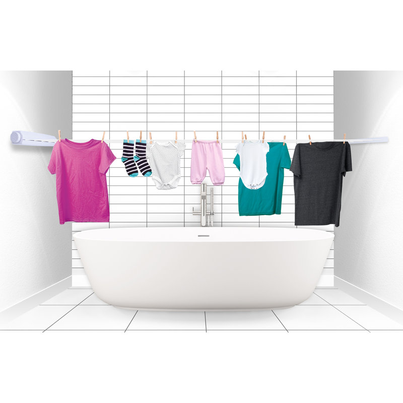 Rebrilliant 439" Retractable Clothesline | Wayfair