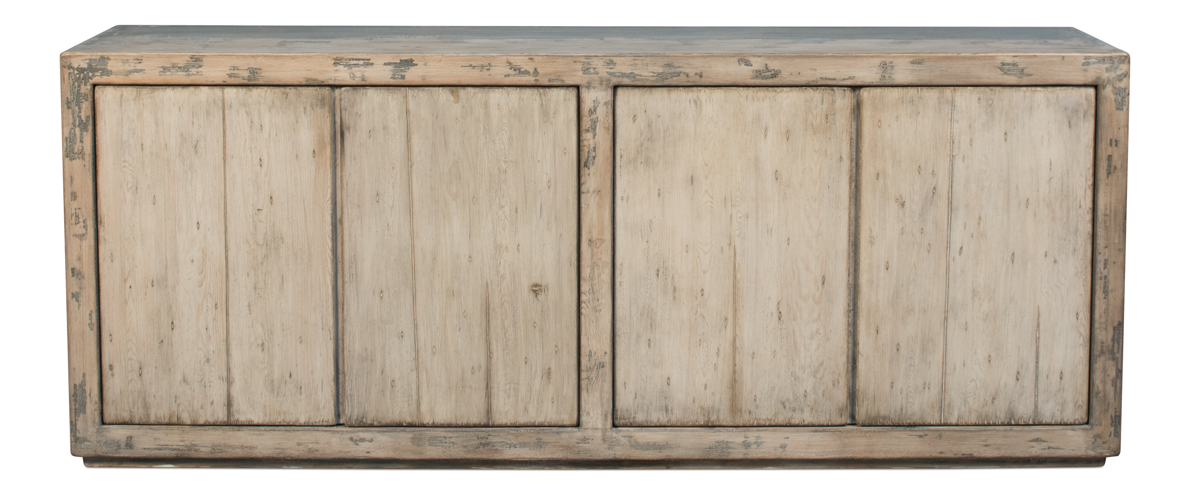 Gracie Oaks Monango 90" Wide Pine Wood Sideboard | Wayfair