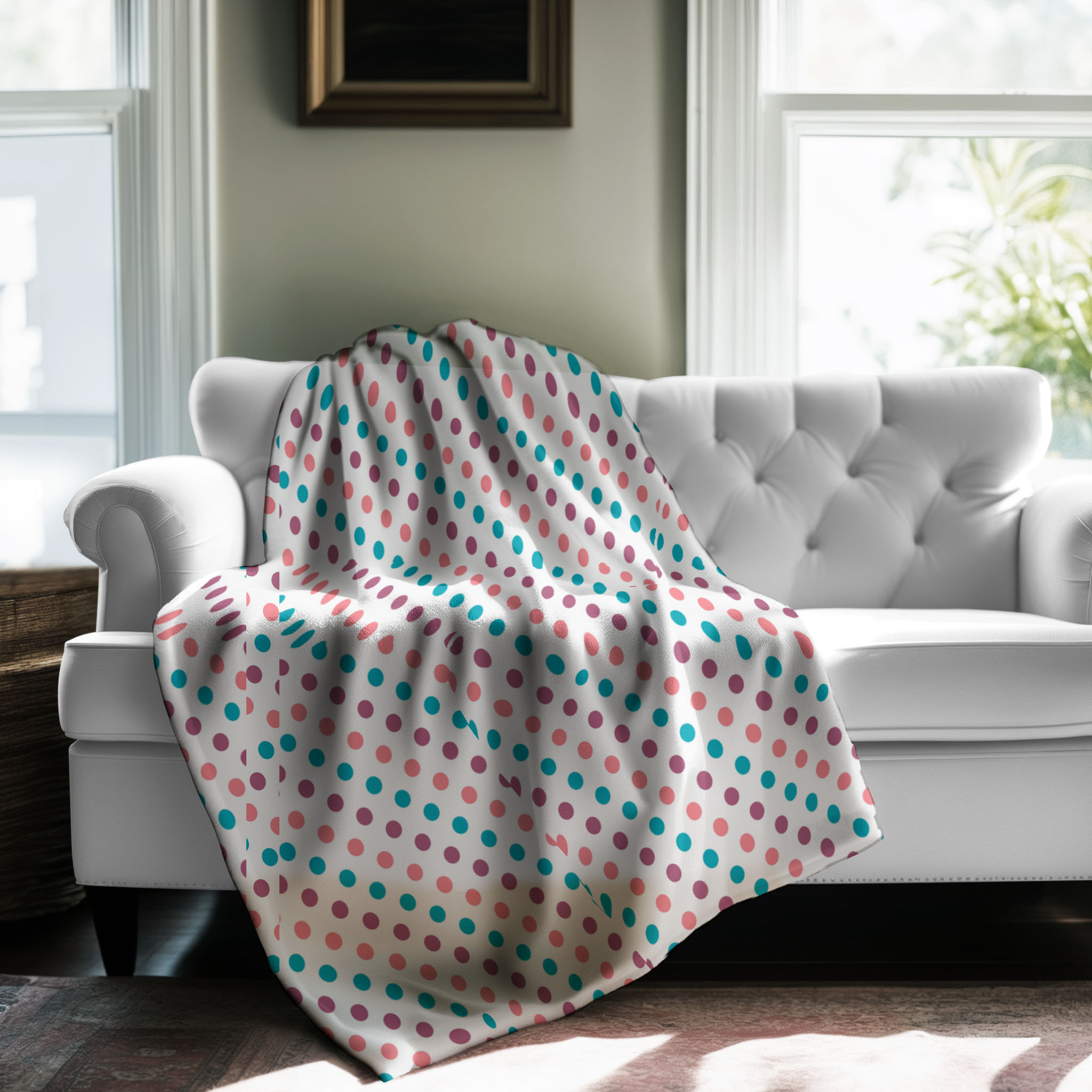 MentionedYou Coastal Spectrum - 1 Piece Premium Sherpa Blanket | Wayfair