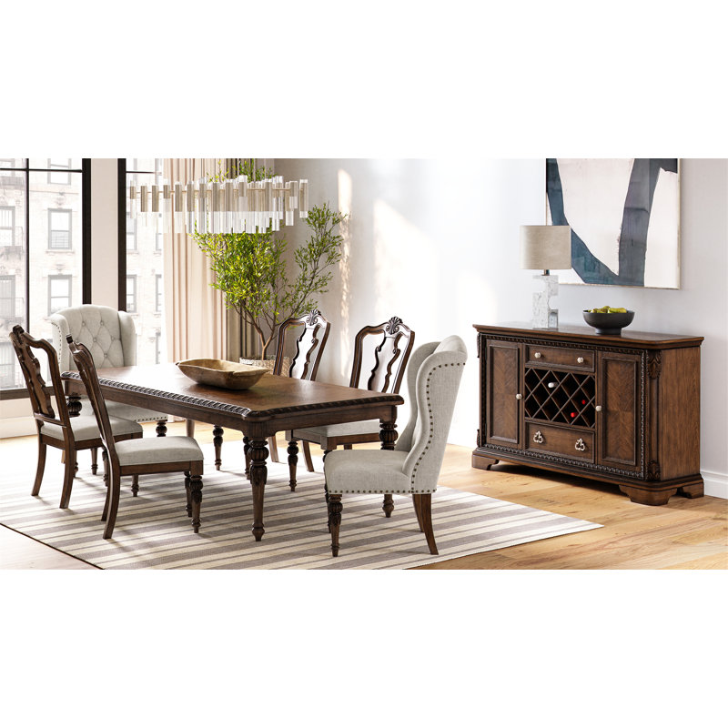 Latitude Run® Mahogany Traditional Server | Wayfair
