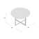 Mercury Row® Rowlett Round Glass Top Metal Base Dining Table & Reviews ...