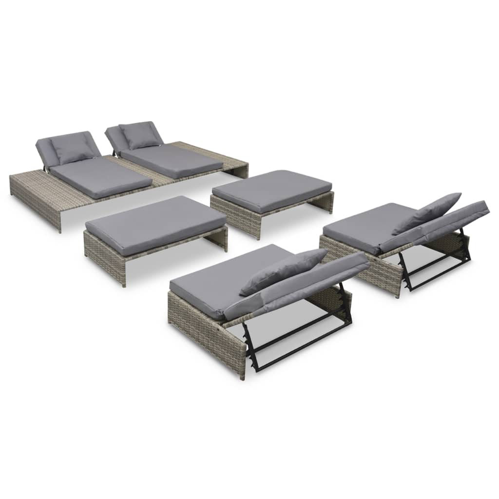 Ivy Bronx Stocksbridge 84" Long Chaise Lounge Set with Cushions ...