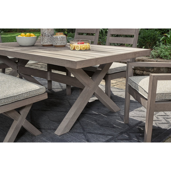 Signature Design by Ashley Hillside Barn Outdoor Dining Table & Reviews ...