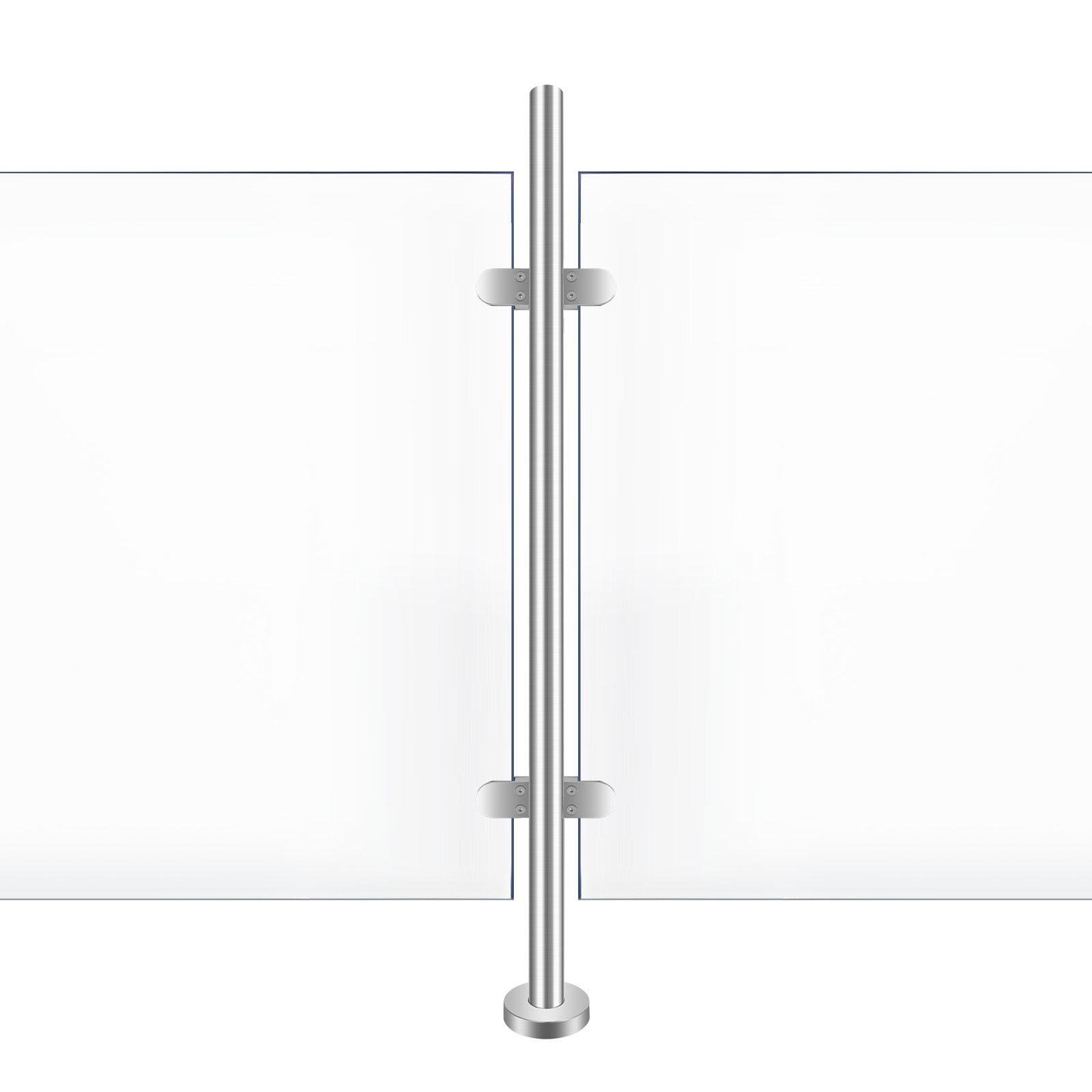YYBSH 43.34" Stainless Steel Railing Post Pole (Middle Post) | Wayfair