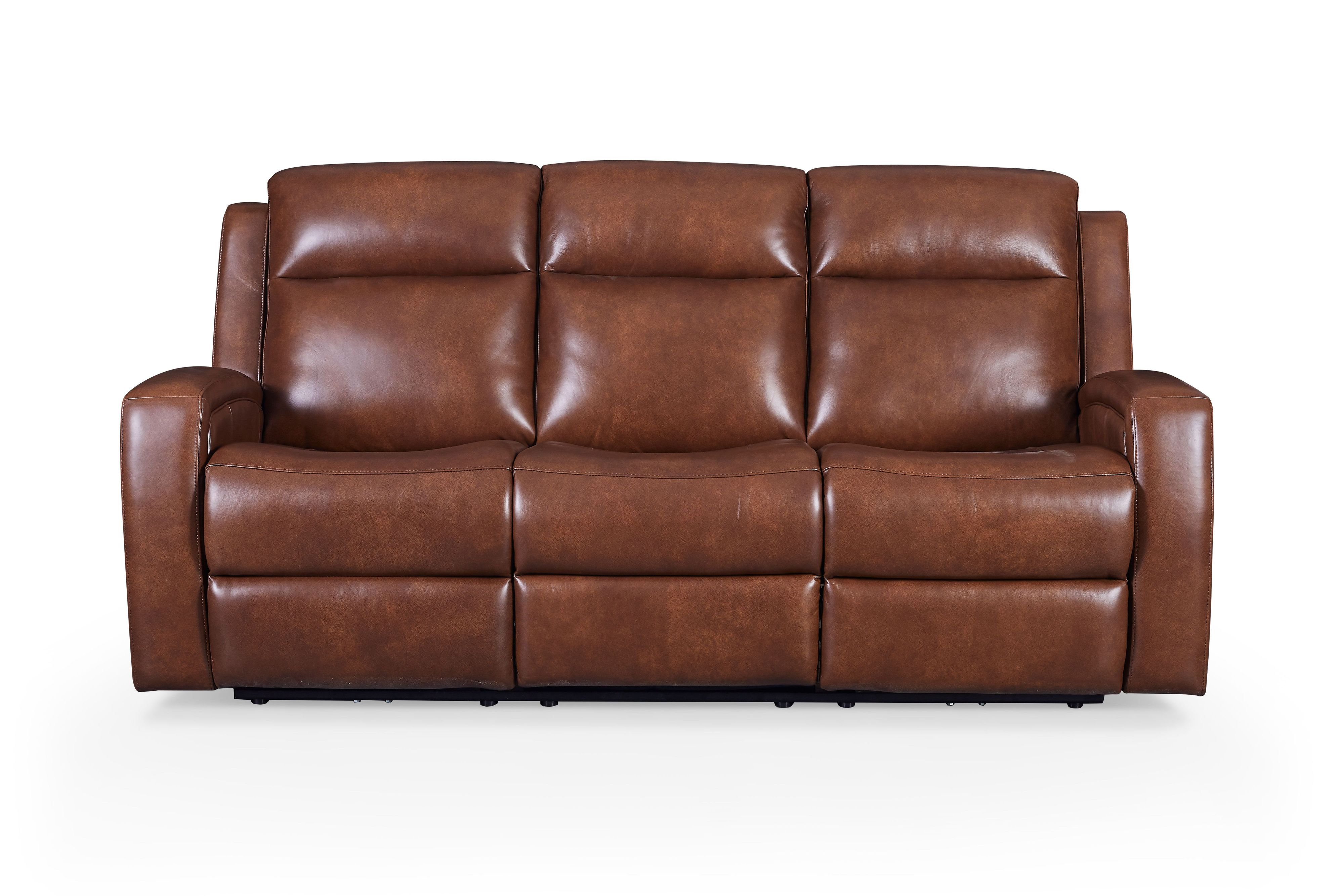 Latitude Run® Erjona Dual Power Zero Gravity Mechanism Leather Sofa ...