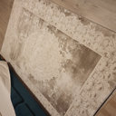 Three Posts Buncombe Persian Machine Woven Flatweave Beige/Grey Area ...