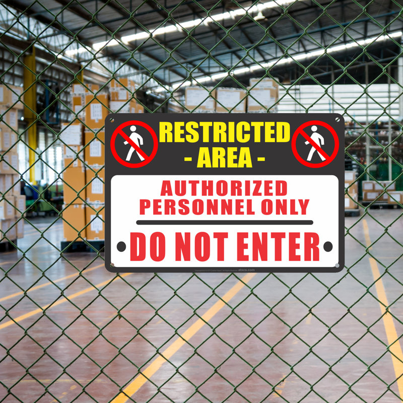 ATX CUSTOM SIGNS All Weather Metal Warning Sign | Wayfair