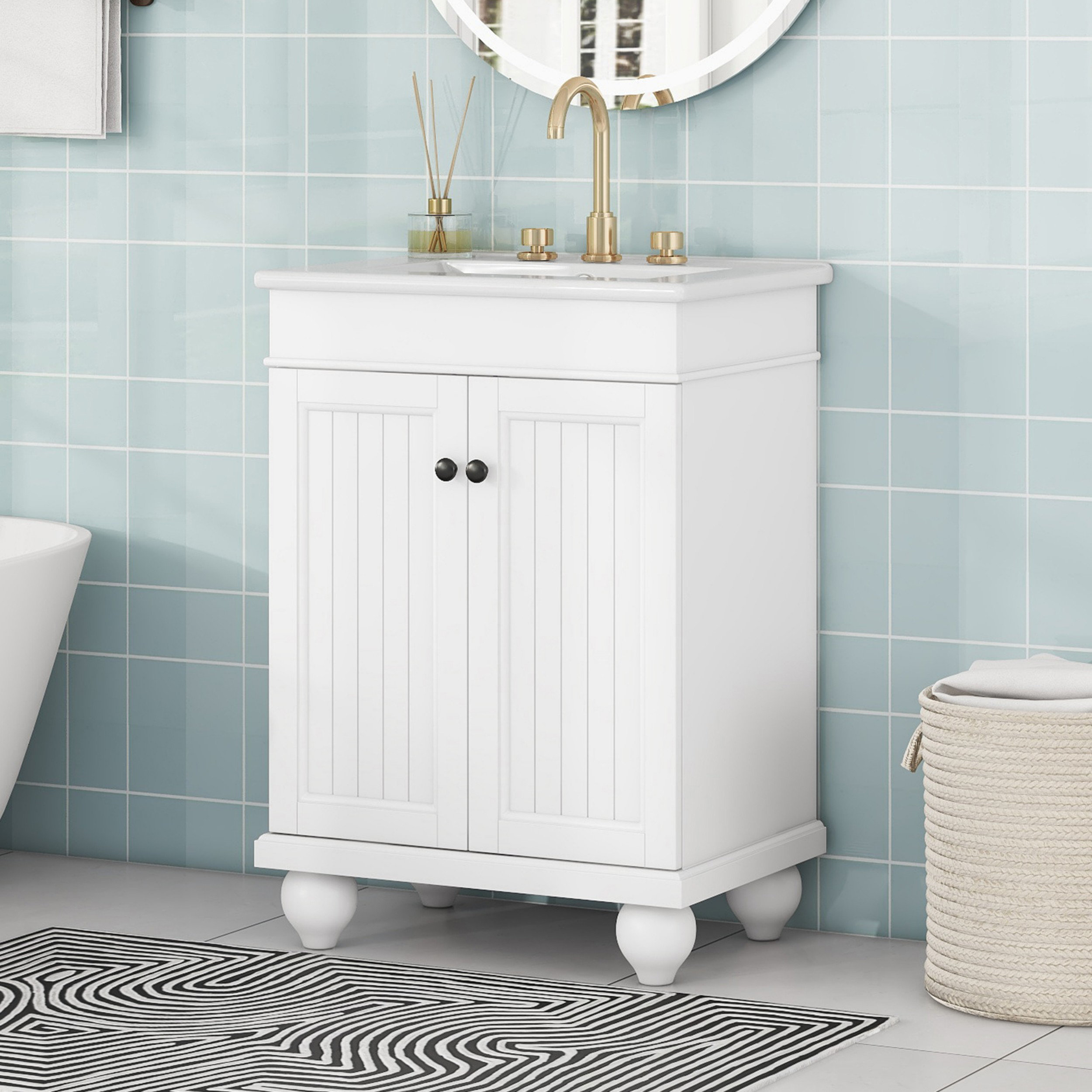 Charlton Home Modern Bathroom Vanity Sets | Wayfair